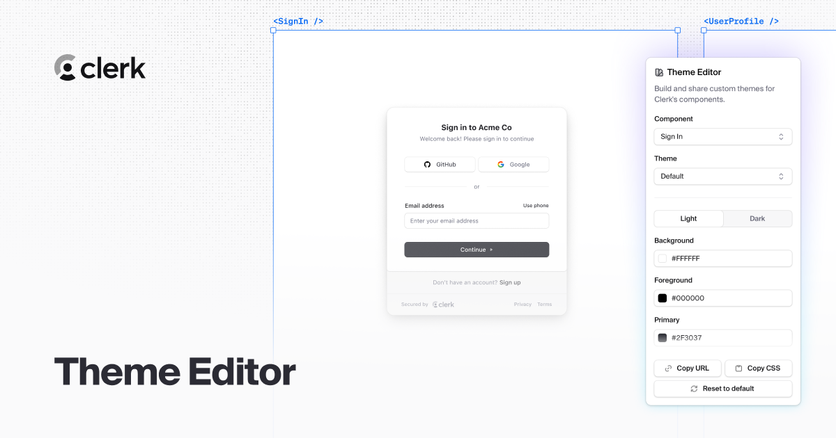 Components Theme Editor