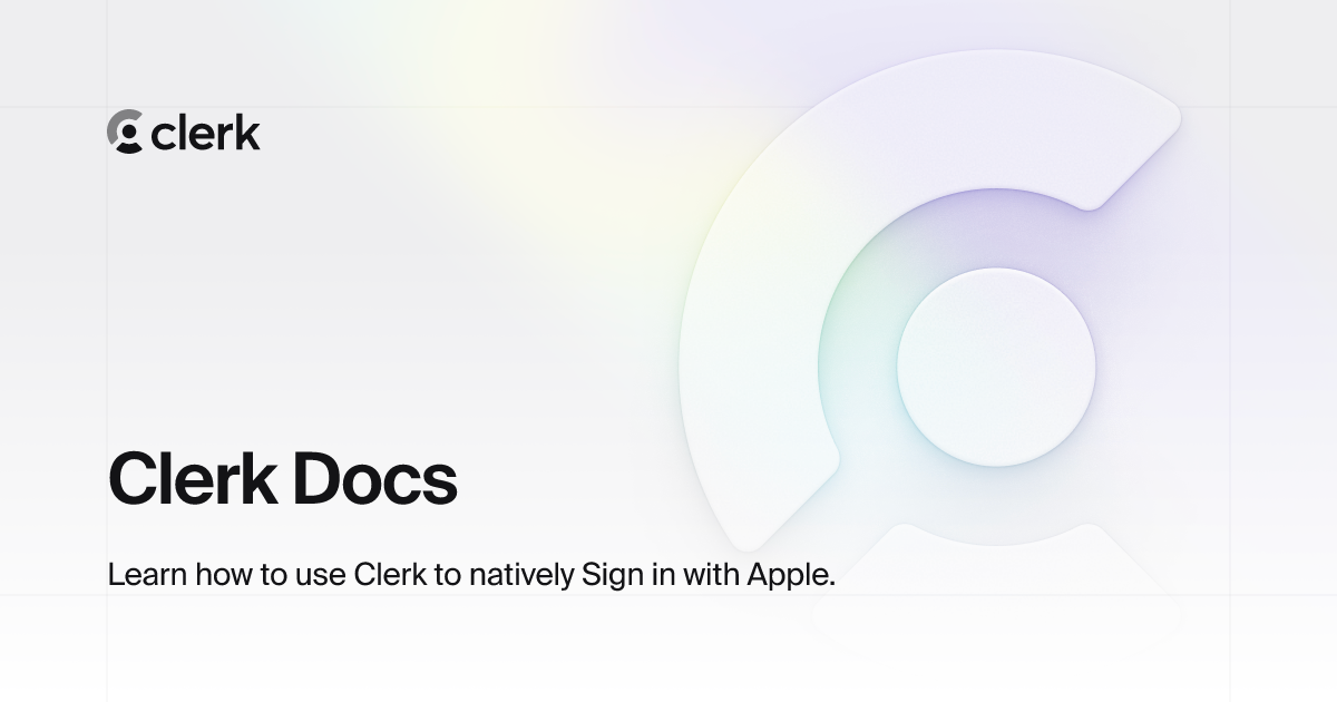 Sign in with Apple
